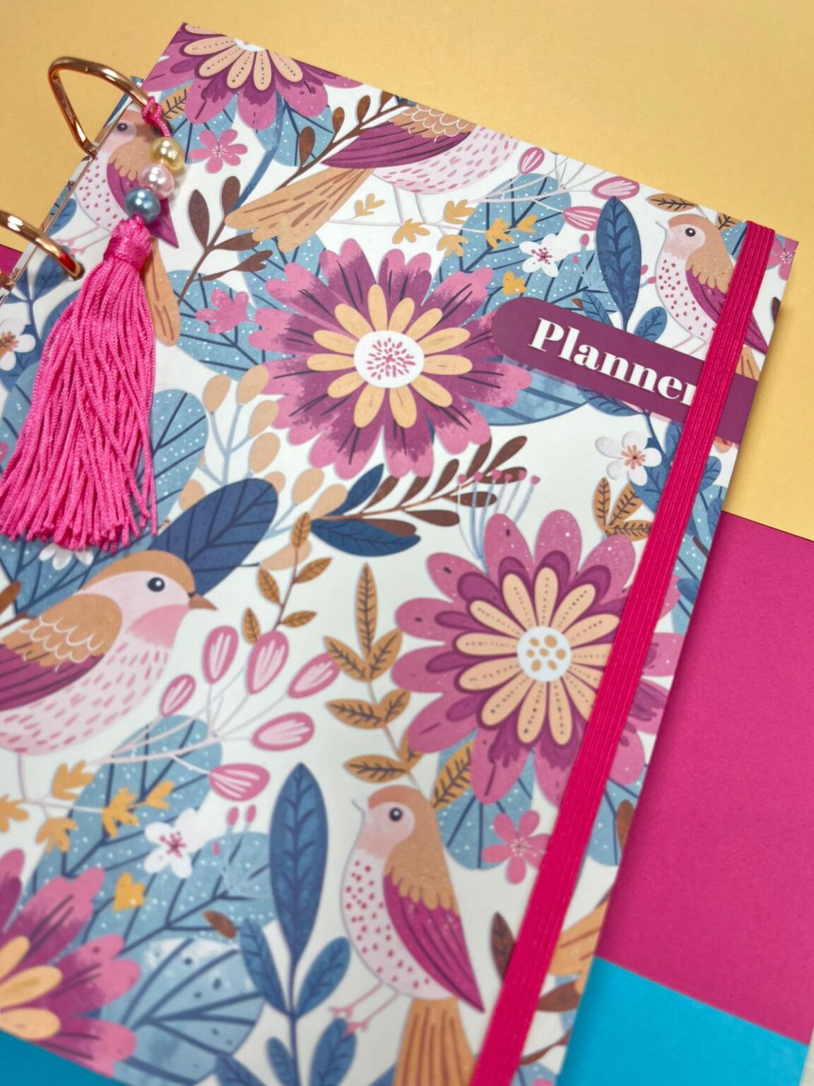 Planner Fichário 2026 – Pássaros - Elaine Candido